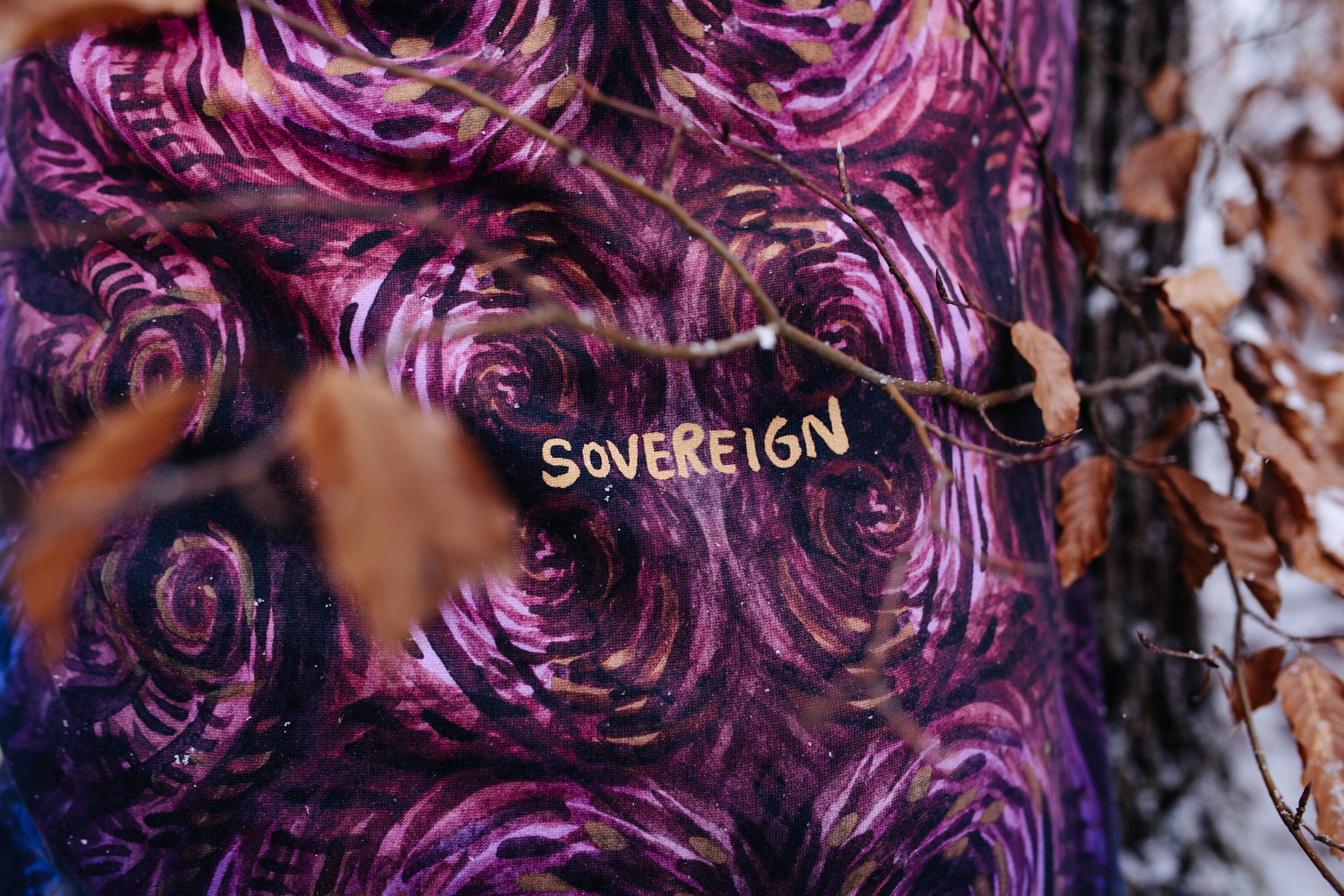 I AM SOVEREIGN, Hoody Dress, Big Hood, Organic Cotton, Illustrated ...