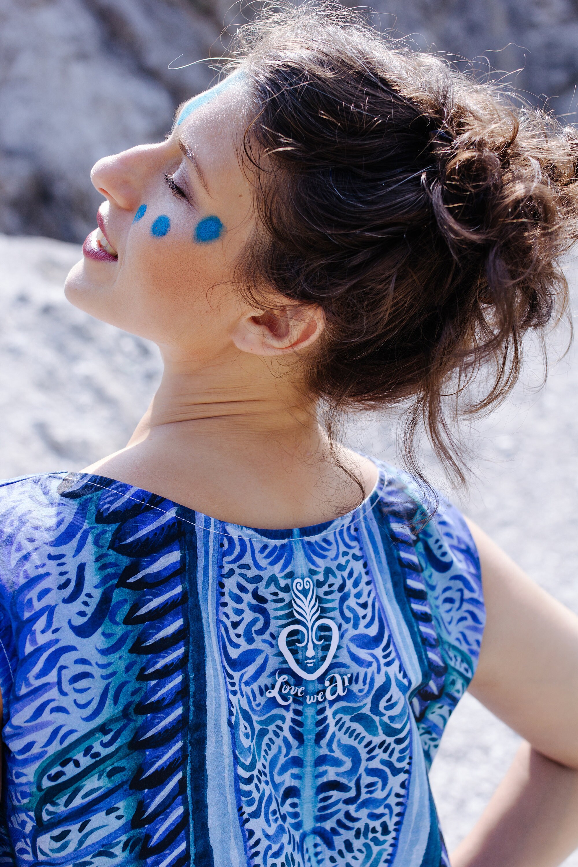 BLUE AVIAN, Organic Cotton, Illustrated, Unique, Women, Top, Boho ...