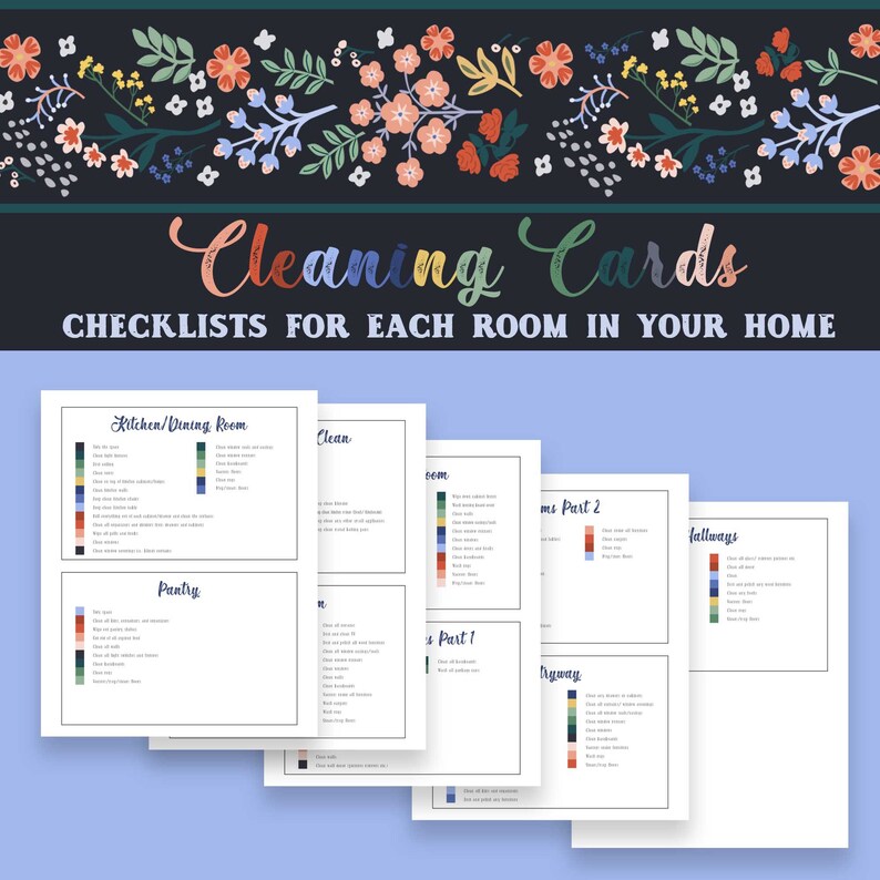 Focus Cleaning Checklist Cleaning Checklist Printable Home | Etsy