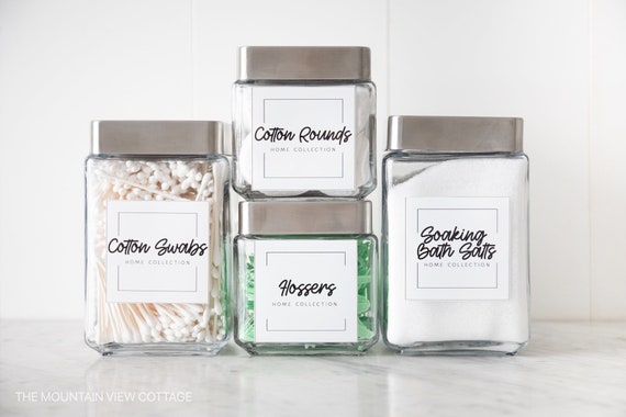 17 BATHROOM LABELS Pdfbathroom Organizing Labelshome - Etsy