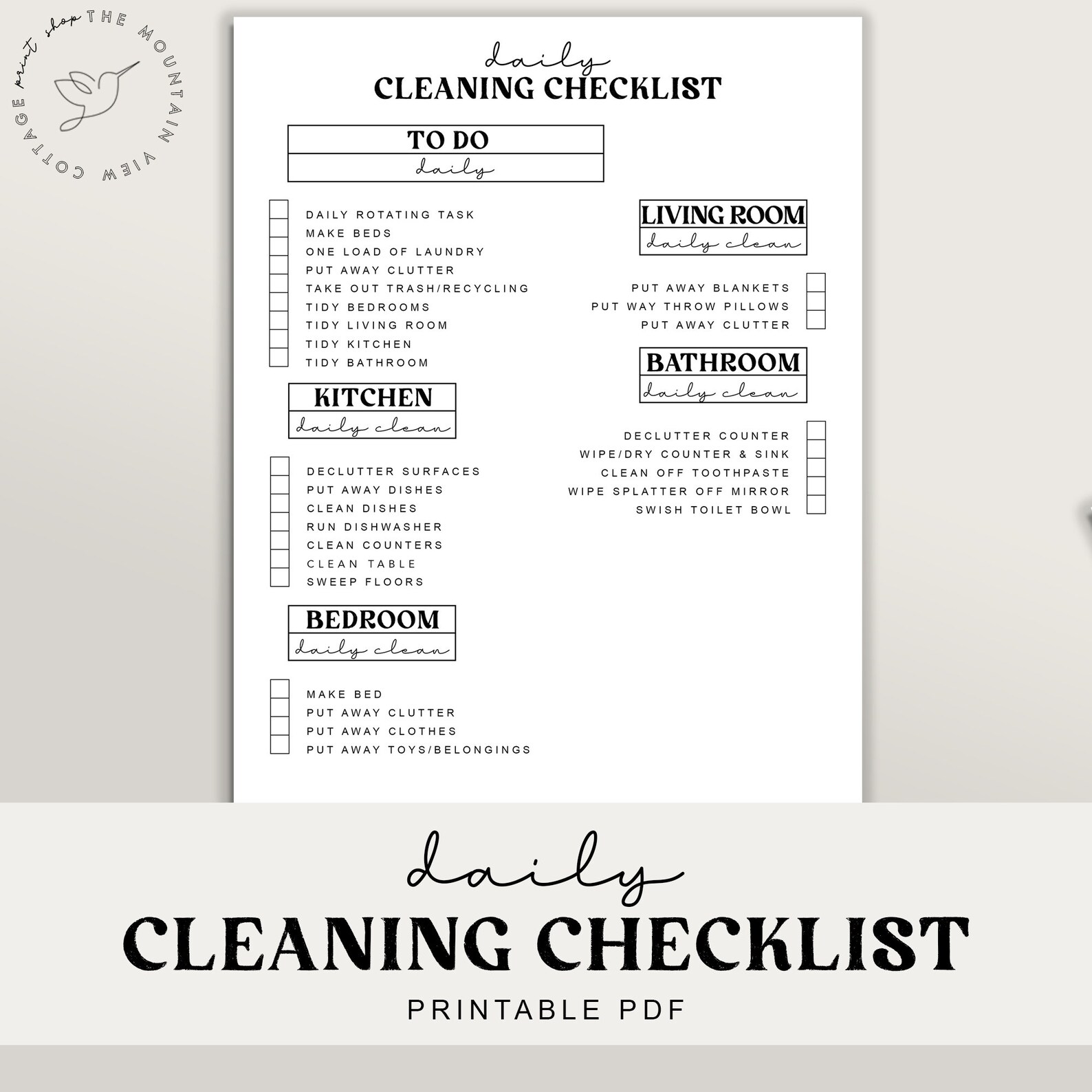 Complete Printable Housekeeping Set Home Management - Etsy