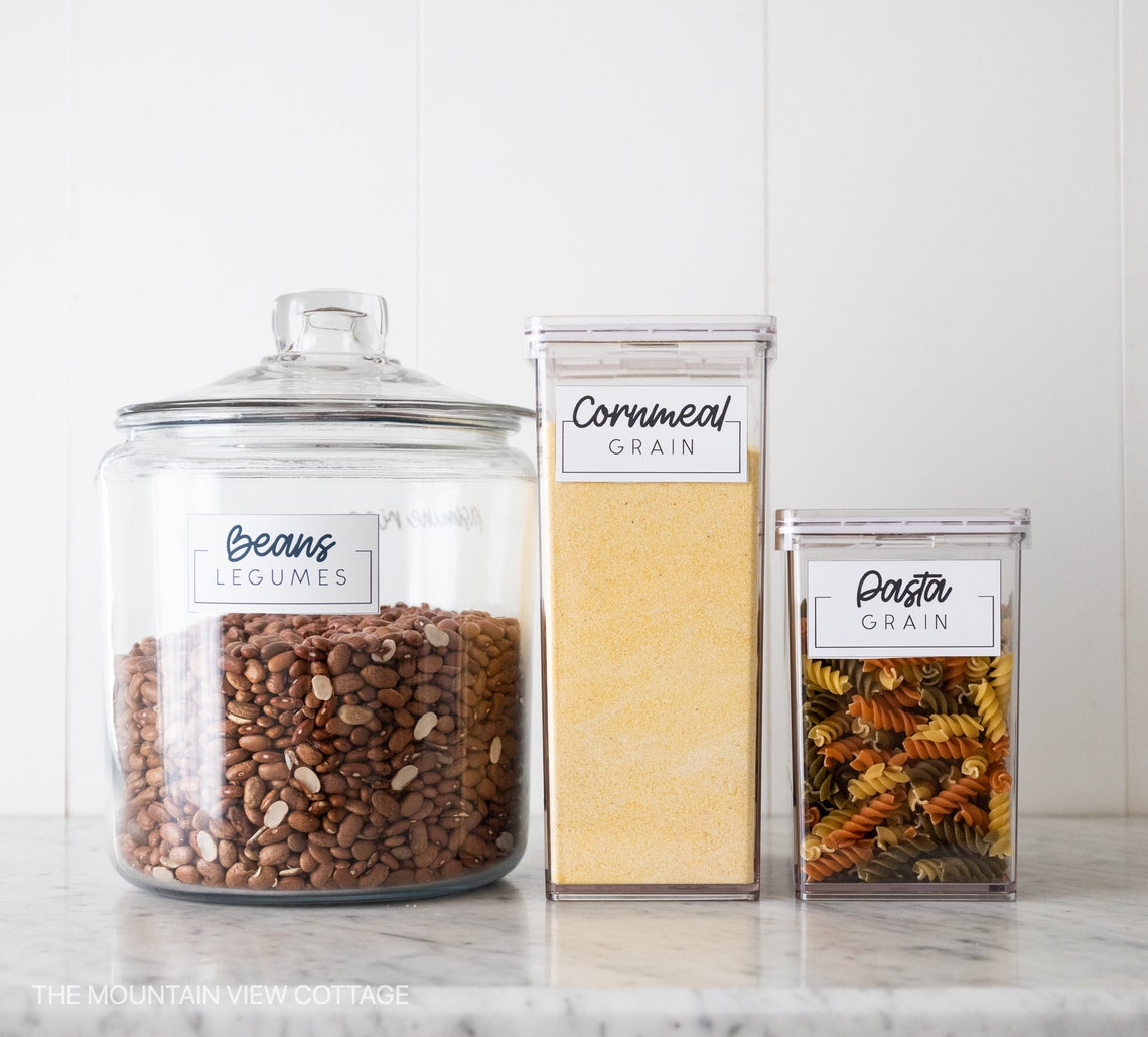 62 KITCHEN PANTRY Labelsprintable Pdf Labels Pantry - Etsy