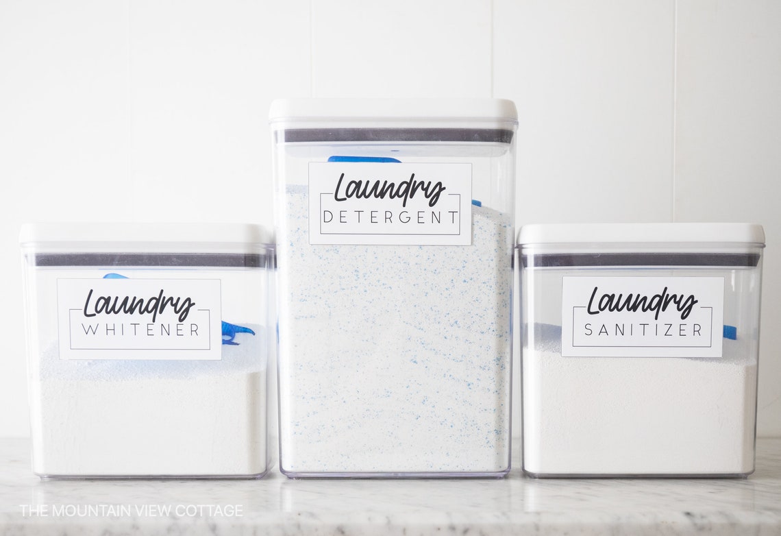 15 Laundry Room Labels Printable PDF Laundry Room Labels - Etsy
