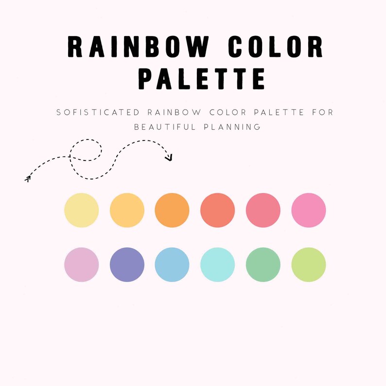 Printable Teacher Planner Rainbow Theme Ultimate Teacher - Etsy