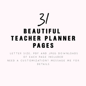 Printable Teacher Planner Rainbow Theme Ultimate Teacher - Etsy UK