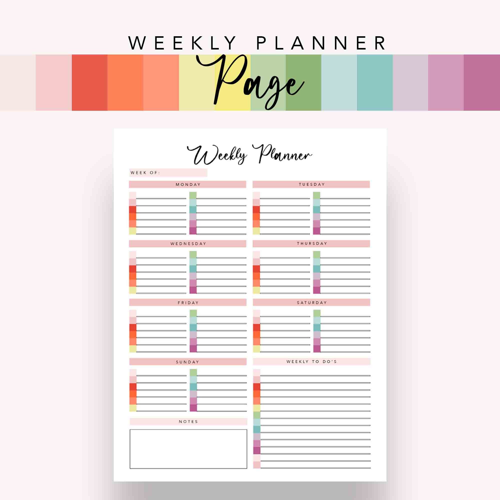COMPLETE PLANNING Bundle 2021daily Planner Printableweekly - Etsy