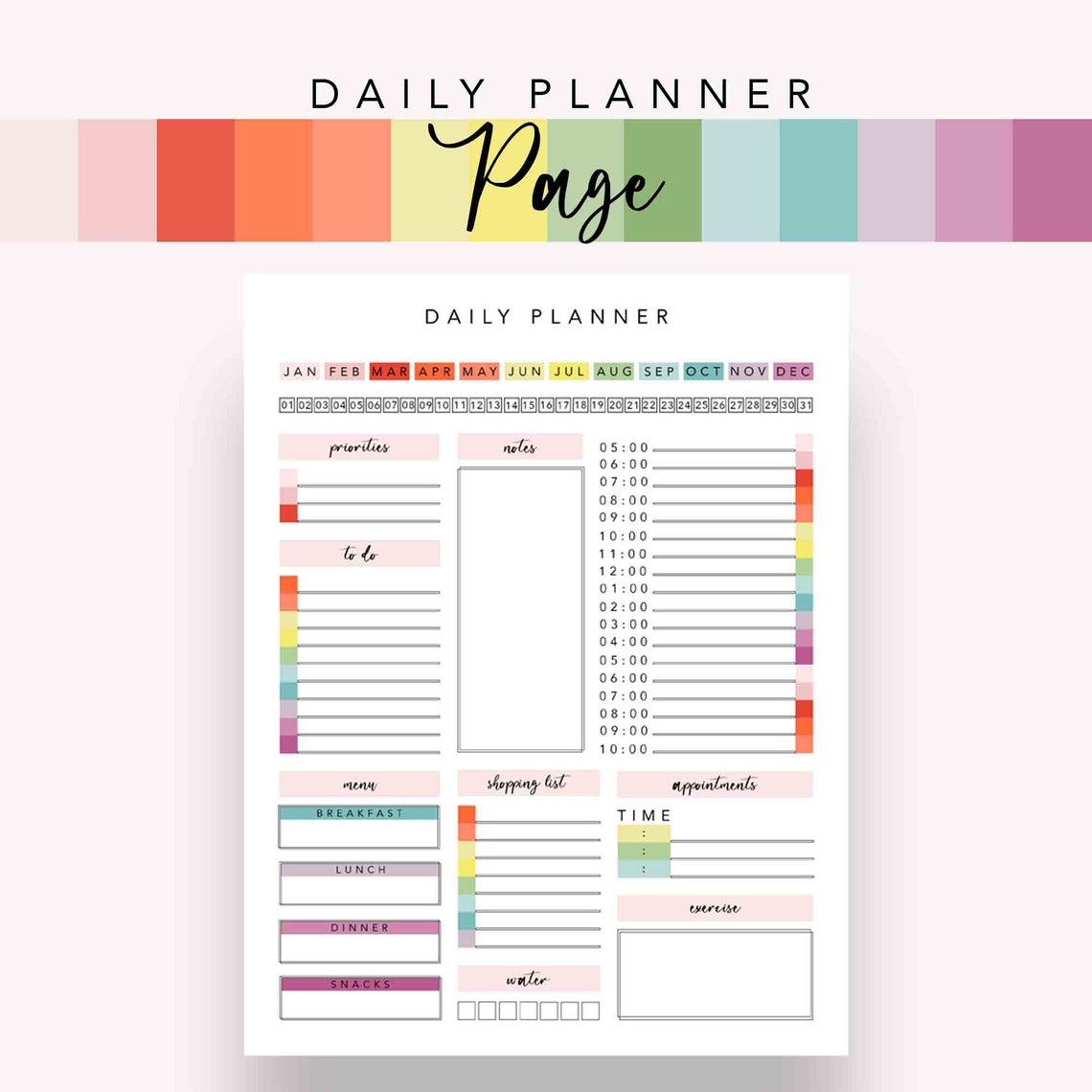 COMPLETE PLANNING Bundle 2021|daily Planner Printable|weekly Planner ...