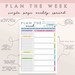 Weekly Planner Printable: Rainbow A4 Single Page (PDF & JPEG) - Etsy