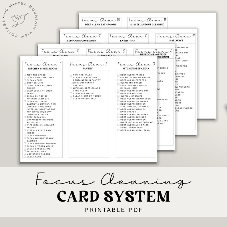 Complete Printable Housekeeping Set Home Management - Etsy
