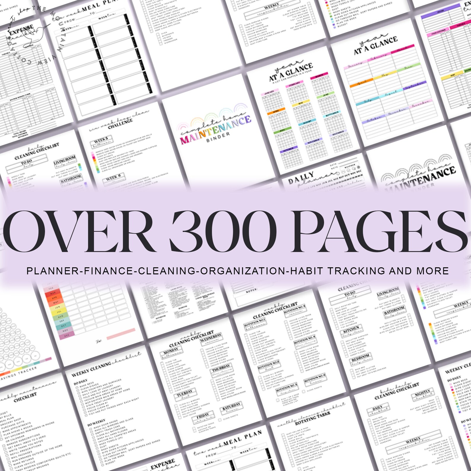 MEGA HOME & Housekeeping Bundlehome Bindercleaning - Etsy