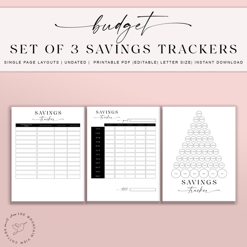 Printable Budget Planner Bundle Budget Planner Kit Weekly - Etsy