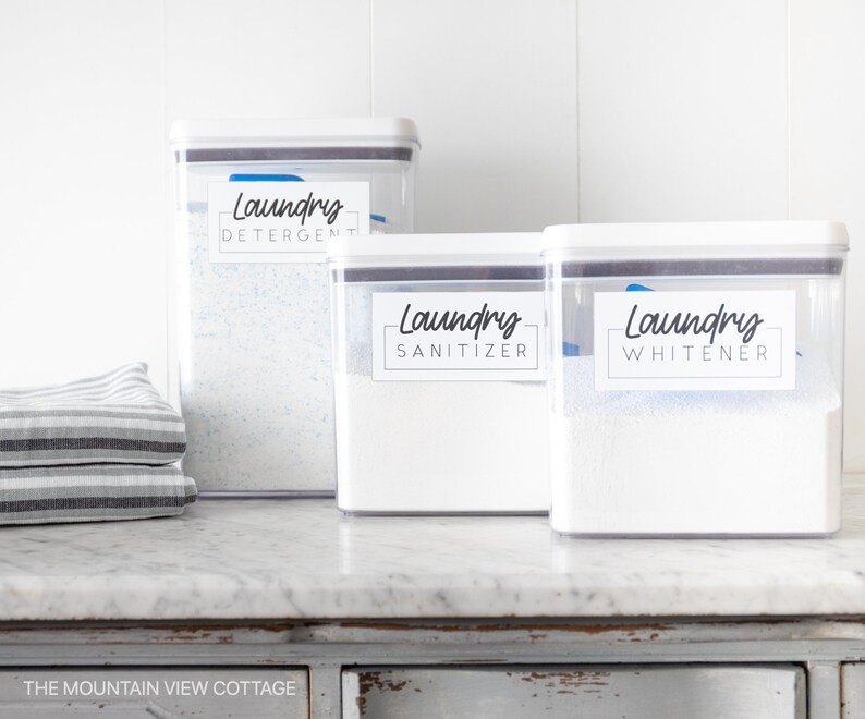 15 Laundry Room Labels Printable PDF Laundry Room Labels - Etsy