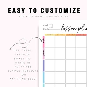 Printable Teacher Planner Rainbow Theme Ultimate Teacher - Etsy UK