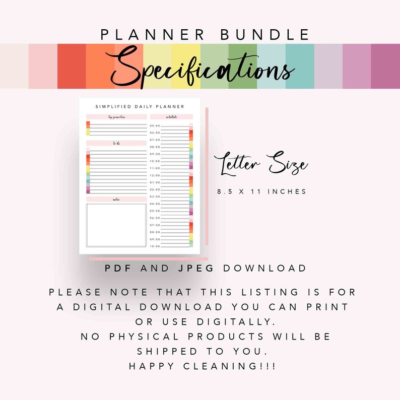 COMPLETE PLANNING Bundle 2021|daily Planner Printable|weekly Planner ...