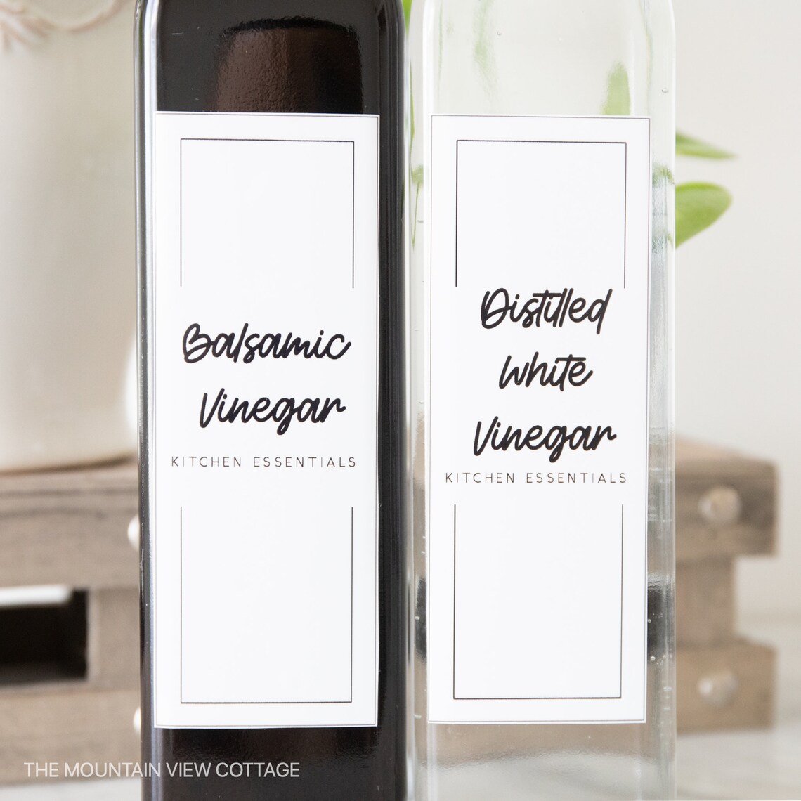 16 OIL and VINEGAR Kitchen Labels Printable Pdf-kitchen Labels-canister ...