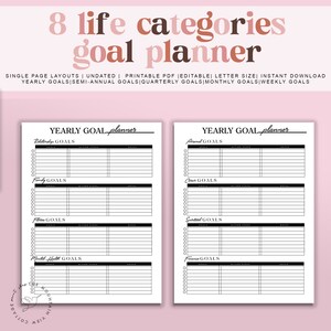Goal Planner BUNDLE, 2023 Goals Tracker, SMART Goal Setting Kit, New ...