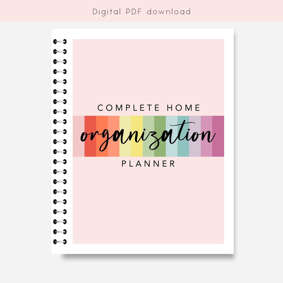PDF Complete Home Organization Planner Digital- Printable Planner-2021 ...
