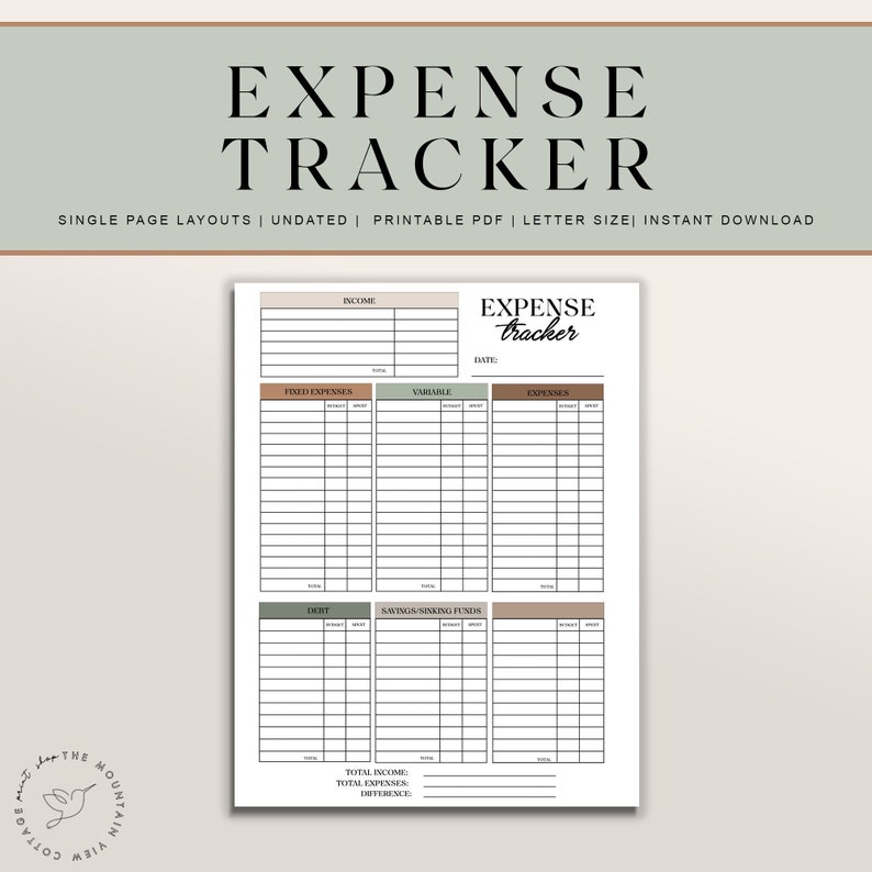 Printable Budget Planner Budget Planner Kit Weekly Budget - Etsy