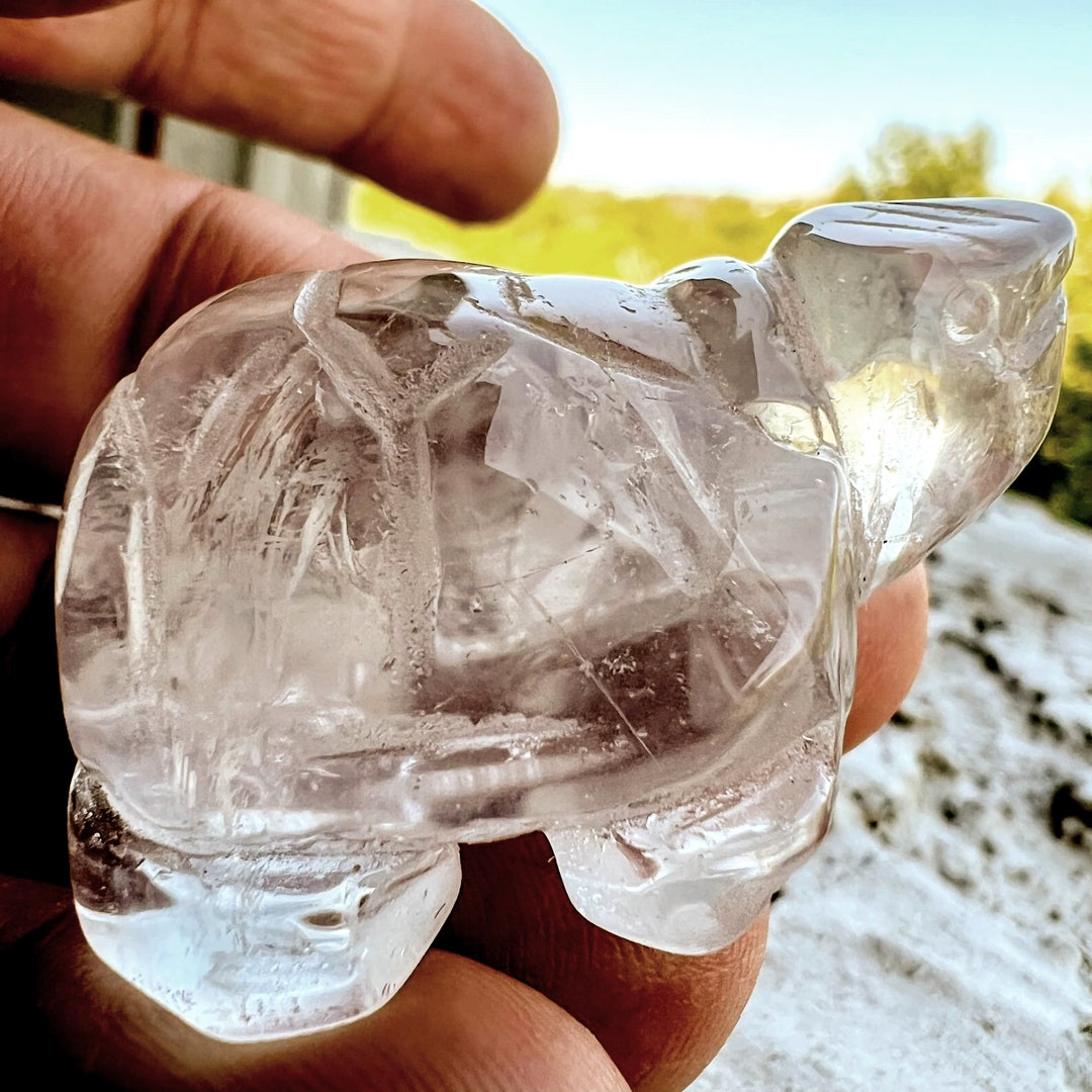 Crystal Quartz Turtle Good Luck Tortoise Totem Fetish 1 - Etsy