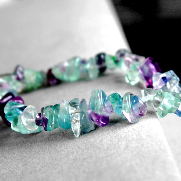 Chip Bracelet Fluorite - Etsy