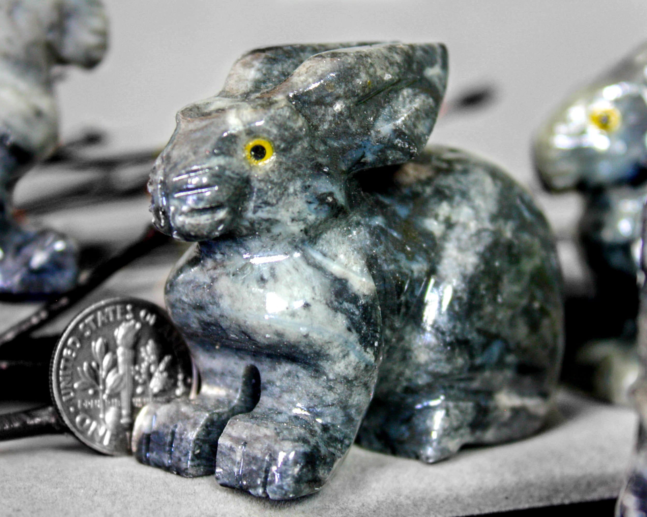 Bunny Rabbit Totem Spirit Animal Soapstone Figurine 2 - Etsy
