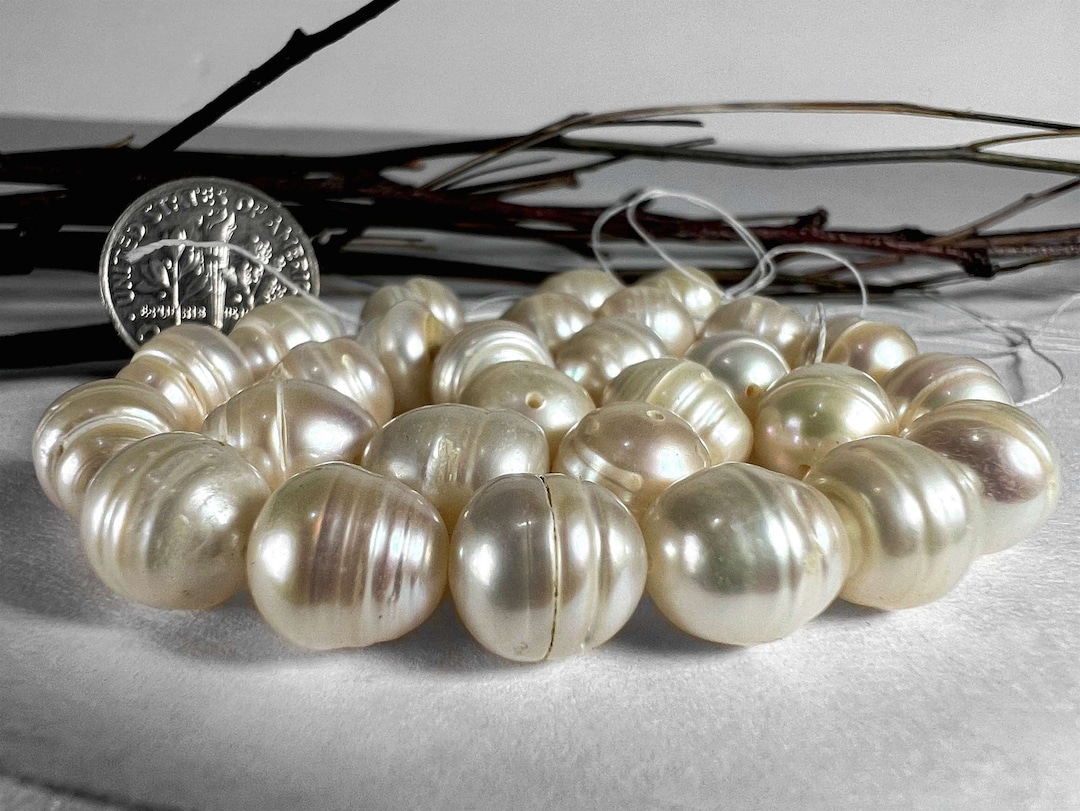 8mm Genuine Cultured Freshwater Baroque Potato Pearl Loose Strand 28 ...