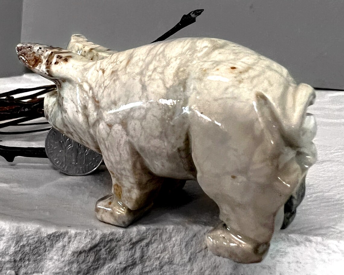 Good Luck Cream Beige Pig Totem Fetish Soapstone Figurine - Etsy