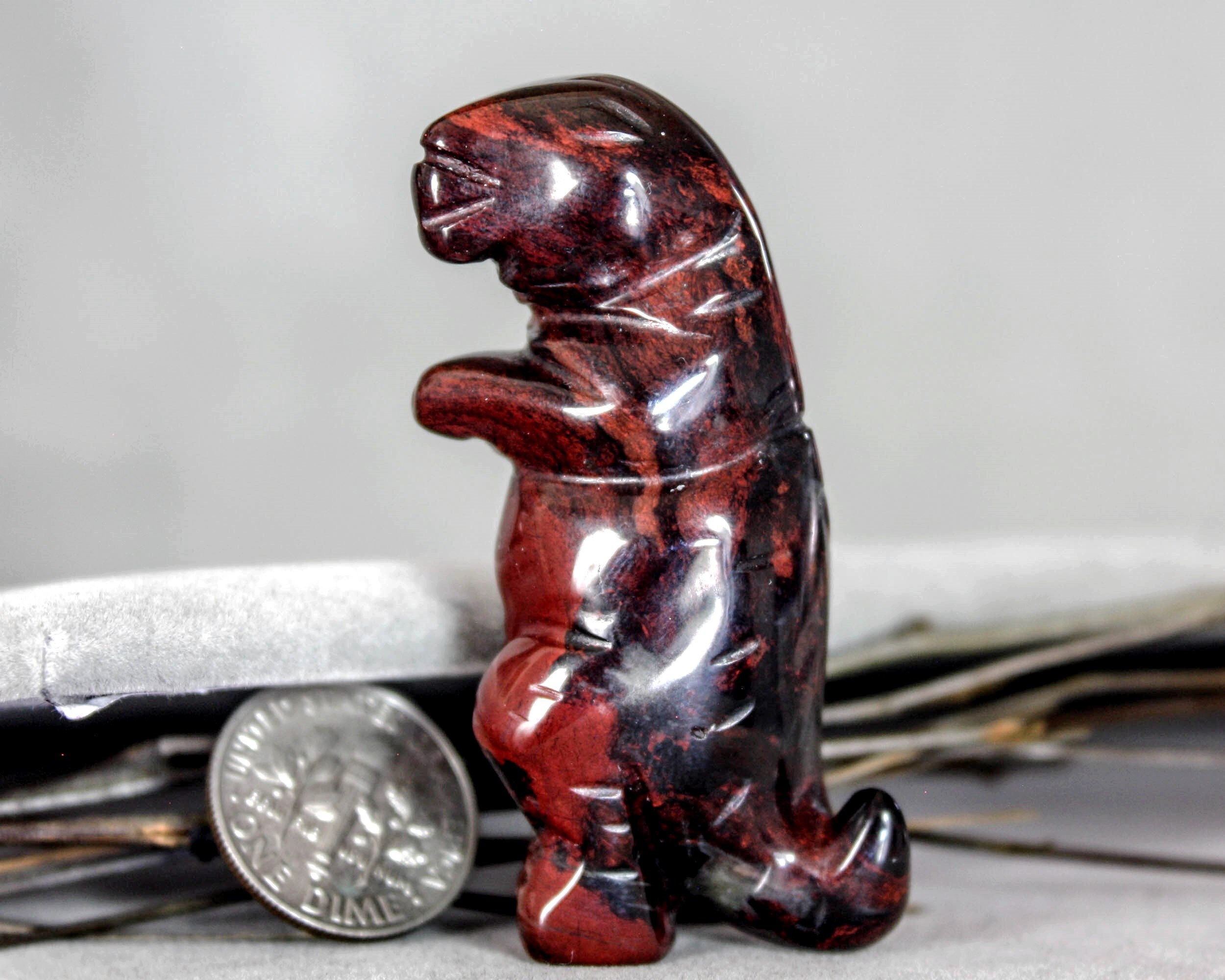 Red Jasper T Rex Dinosaur Totem Figurine Fetish Tyrannosaurus - Etsy