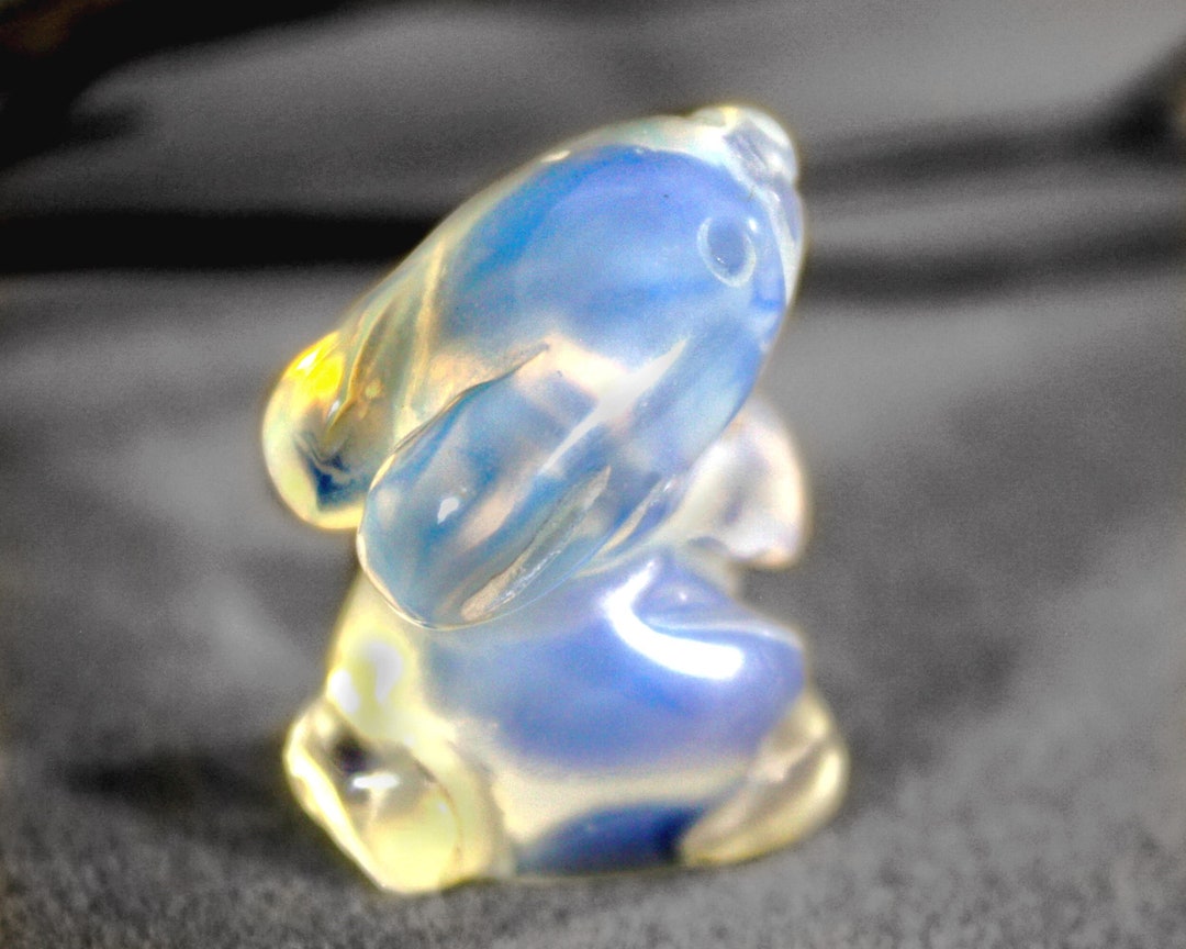 Opalite Bunny Rabbit Stone Figurine 8775 - Etsy
