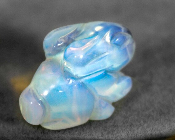 Opalite Blue Bunny Rabbit Totem Spirit Animal Stone Figurine - Etsy