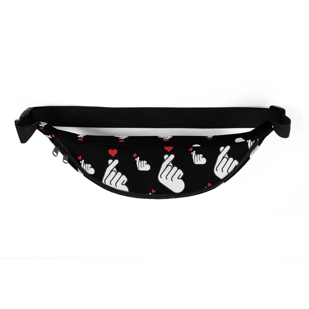 Korean Heart Kpop Finger Heart Fanny Pack Korean Style | Etsy