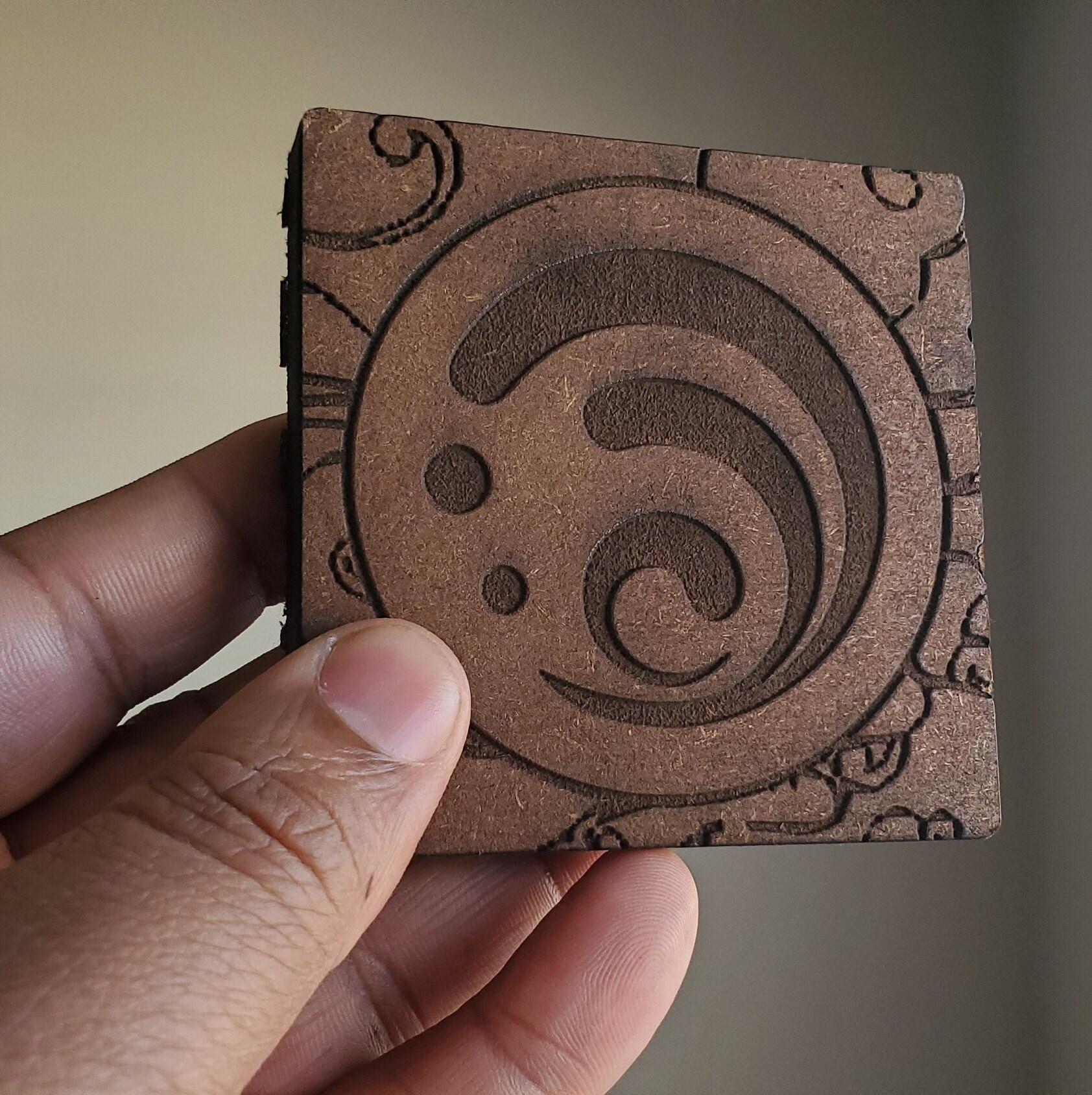 Genshin Impact Coaster Set Handmade Wood Coaster Video Game - Etsy