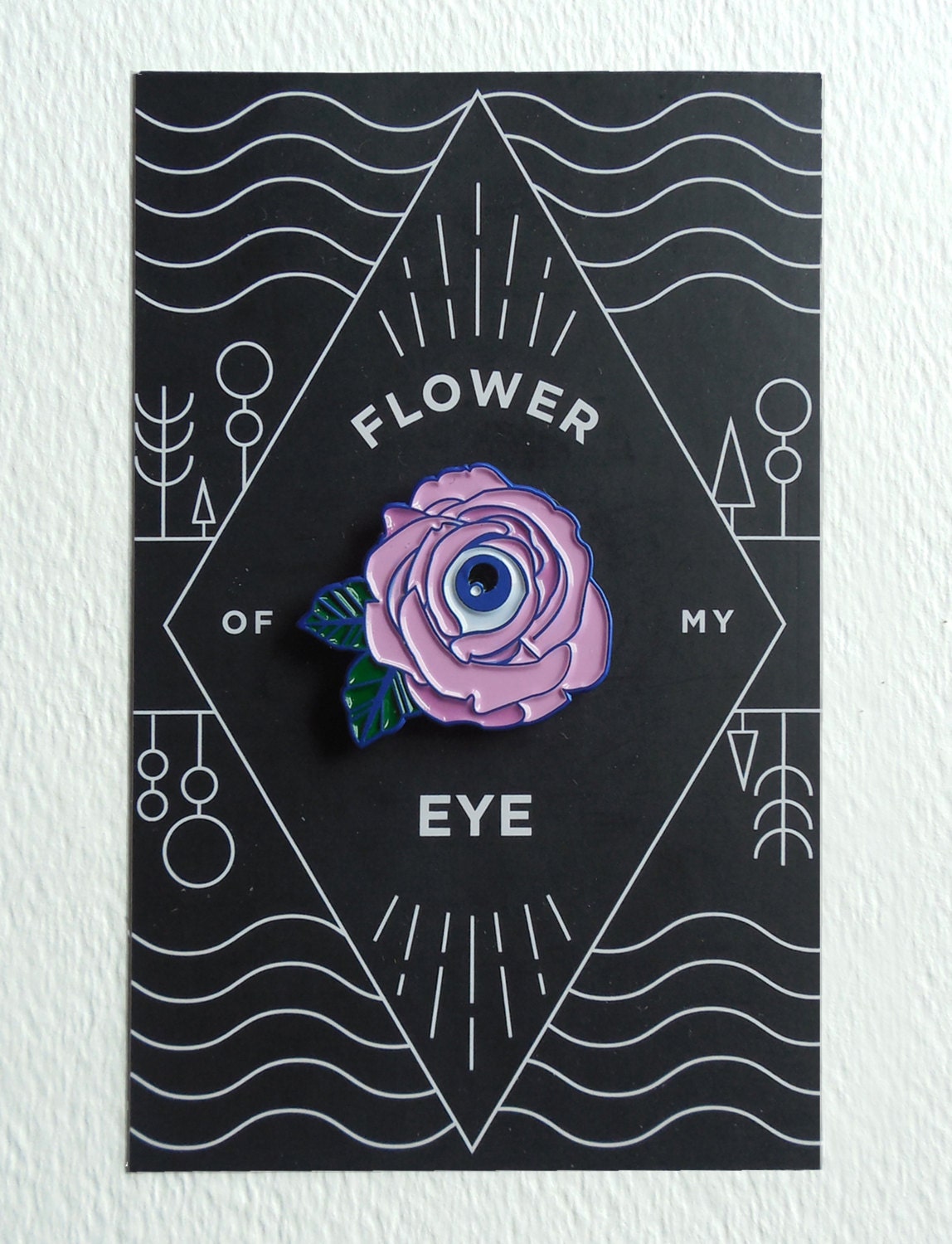 Pink: Flower of My Eye Enamel Pin - Etsy Canada