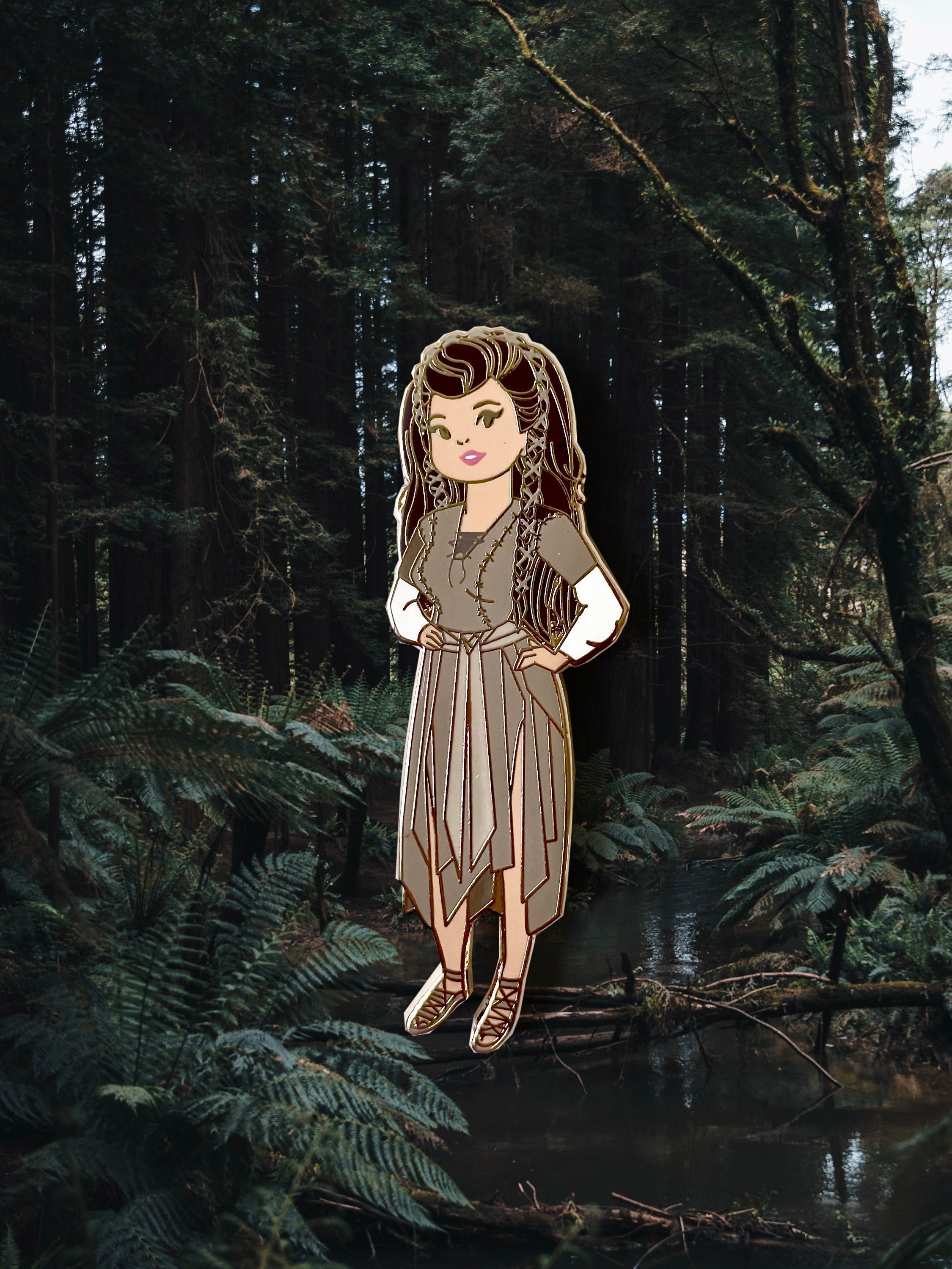 Endor Leia Enamel Pin - Etsy