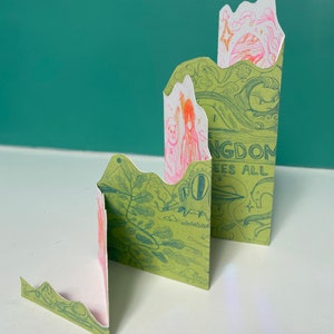 The Kingdom Sees All Accordion Fold Risograph Print - Etsy