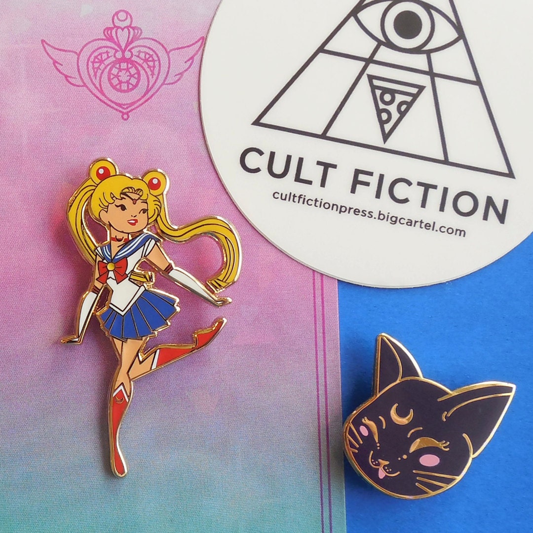 Sailor Moon Enamel Pin Etsy Uk