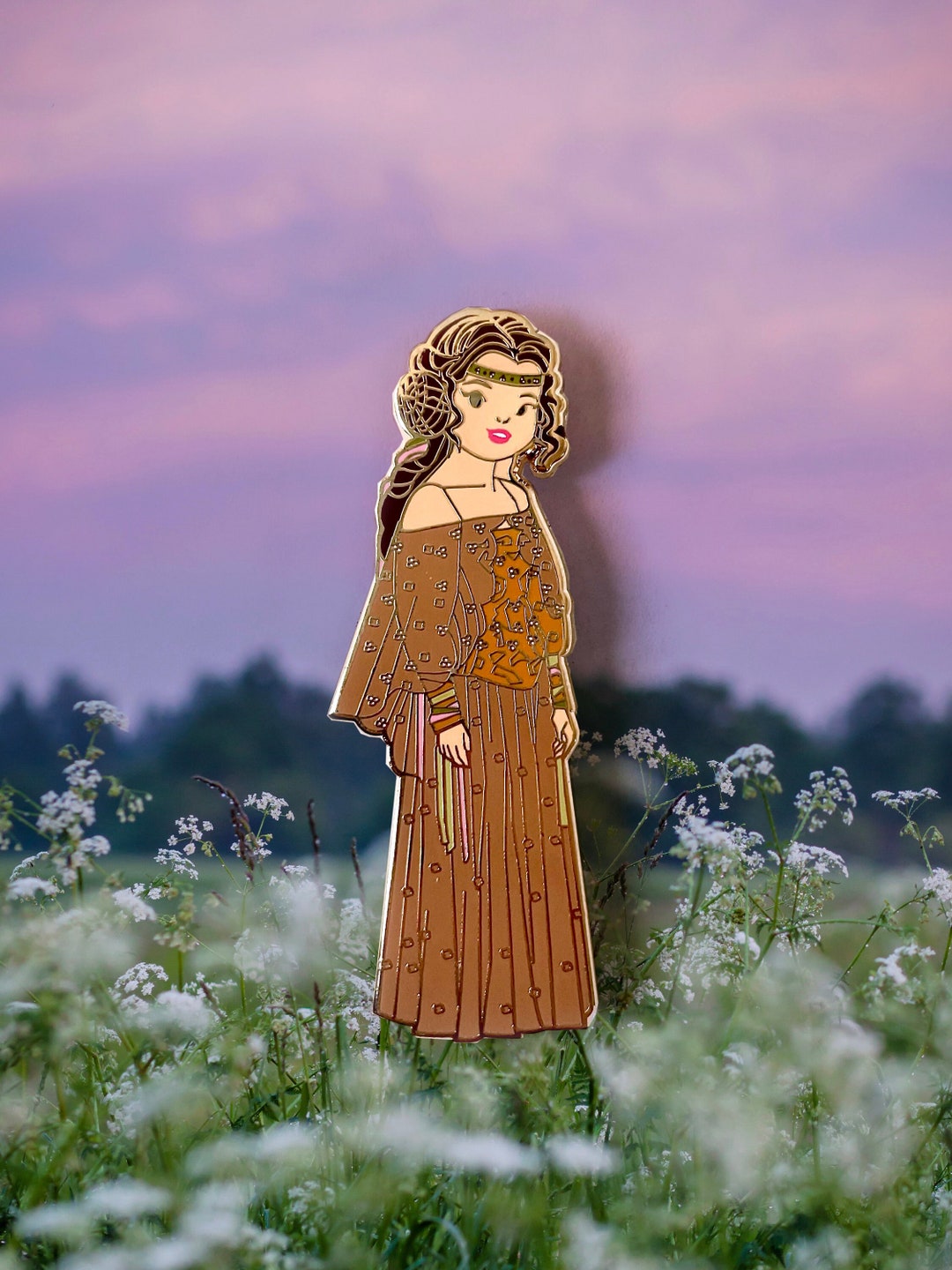 Padmé Amidala Flower Dress Enamel Pin - Etsy