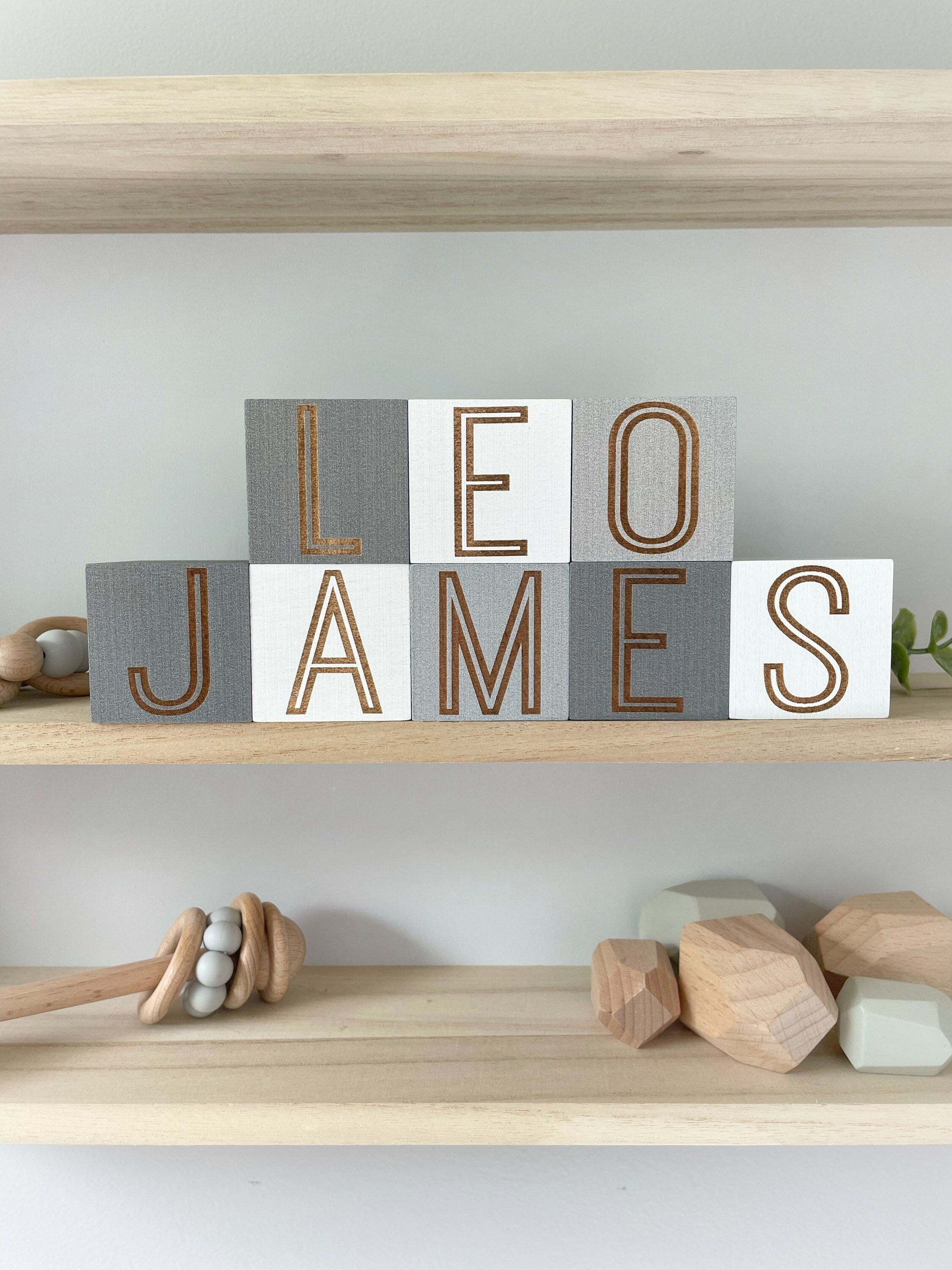 Personalized Baby Name Blocks With Arrow - Etsy