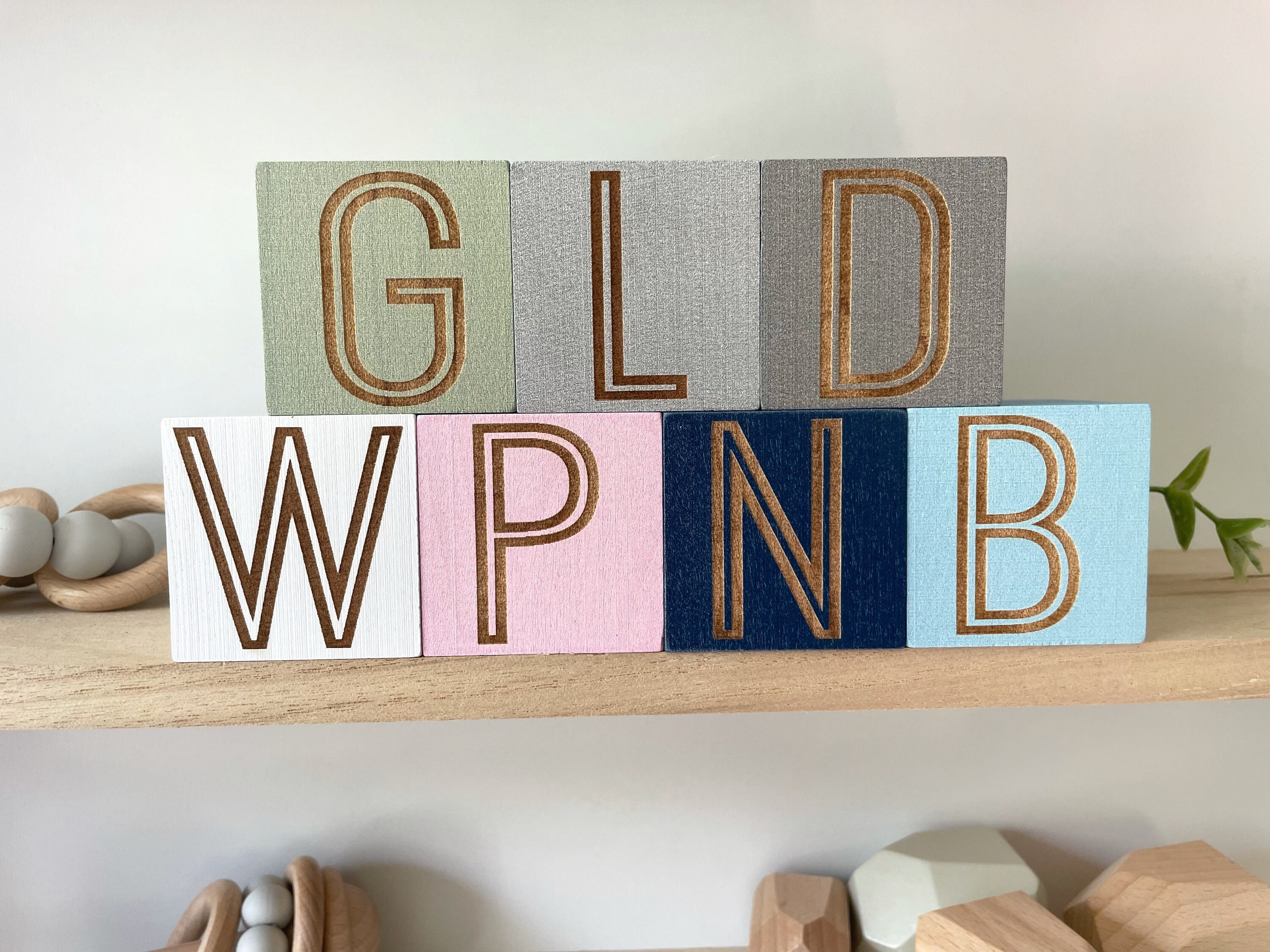 Personalized Baby Name Blocks With Arrow - Etsy