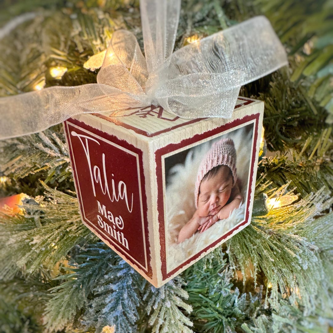 Personalized Baby's First Christmas Ornament Baby Gift Custom My 1st ...