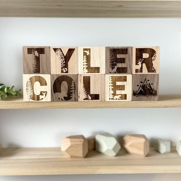 Baby Name Blocks - Etsy
