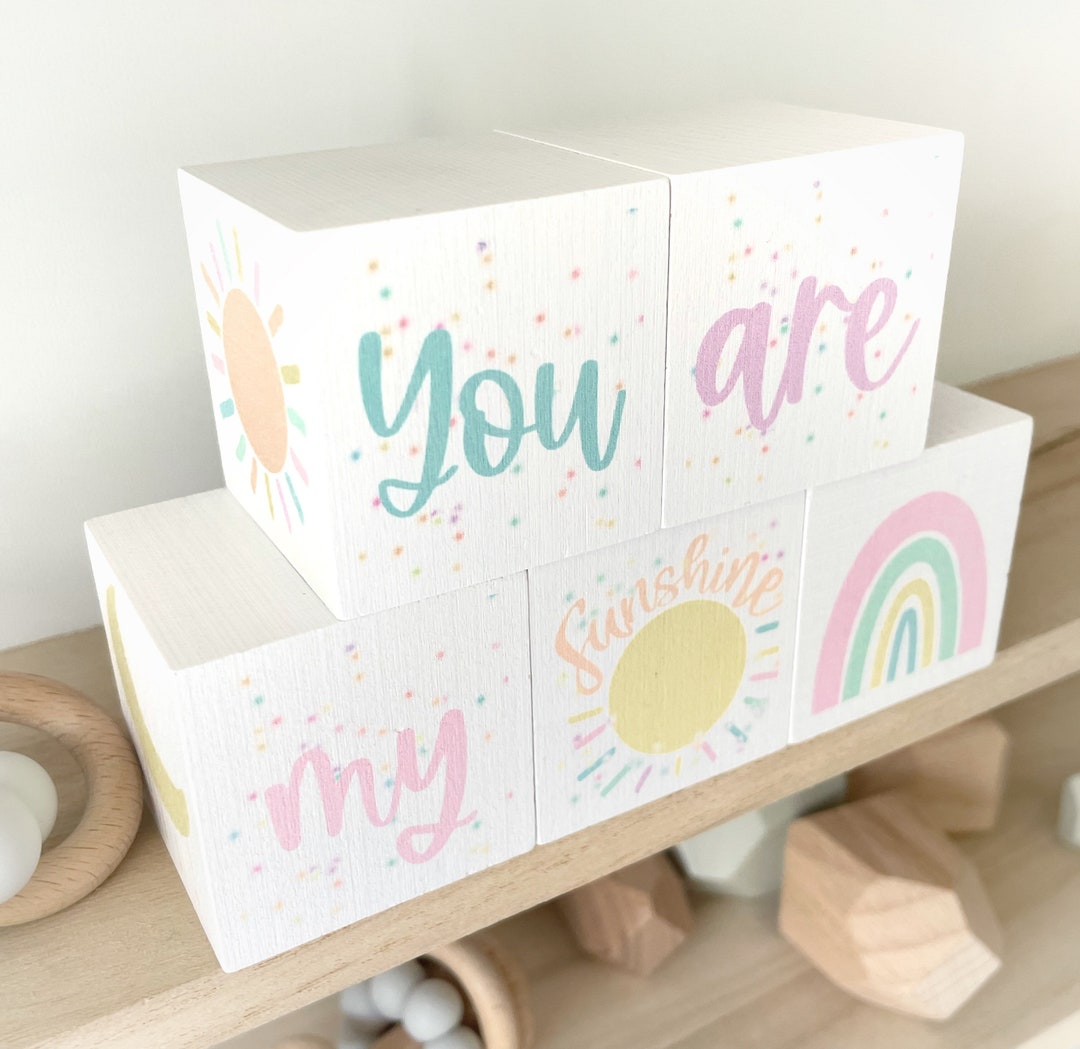 You Are My Sunshine Pastel Nursery Décor for Baby Girl Room - Baby Gift ...