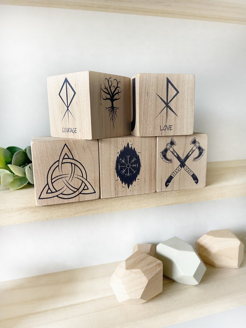 Viking Decor for Nursery Childrens Room Runes Symbols Baby - Etsy