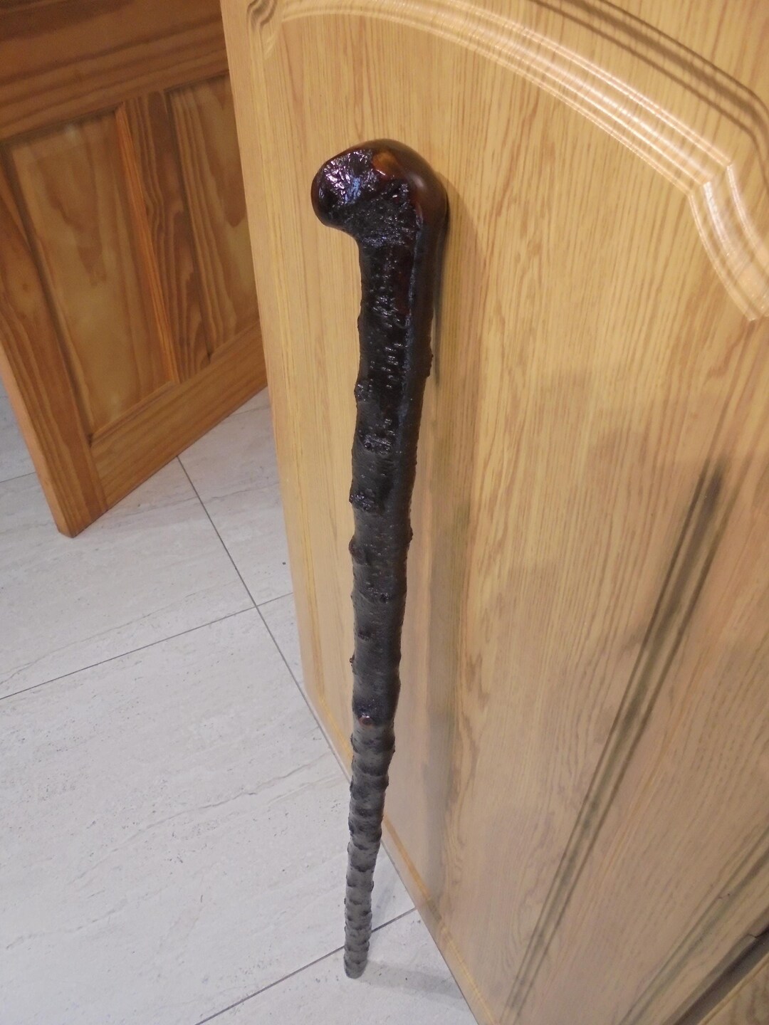 Irish Blackthorn Walking Stick, Cane. Handmade in Ireland. the Stick ...