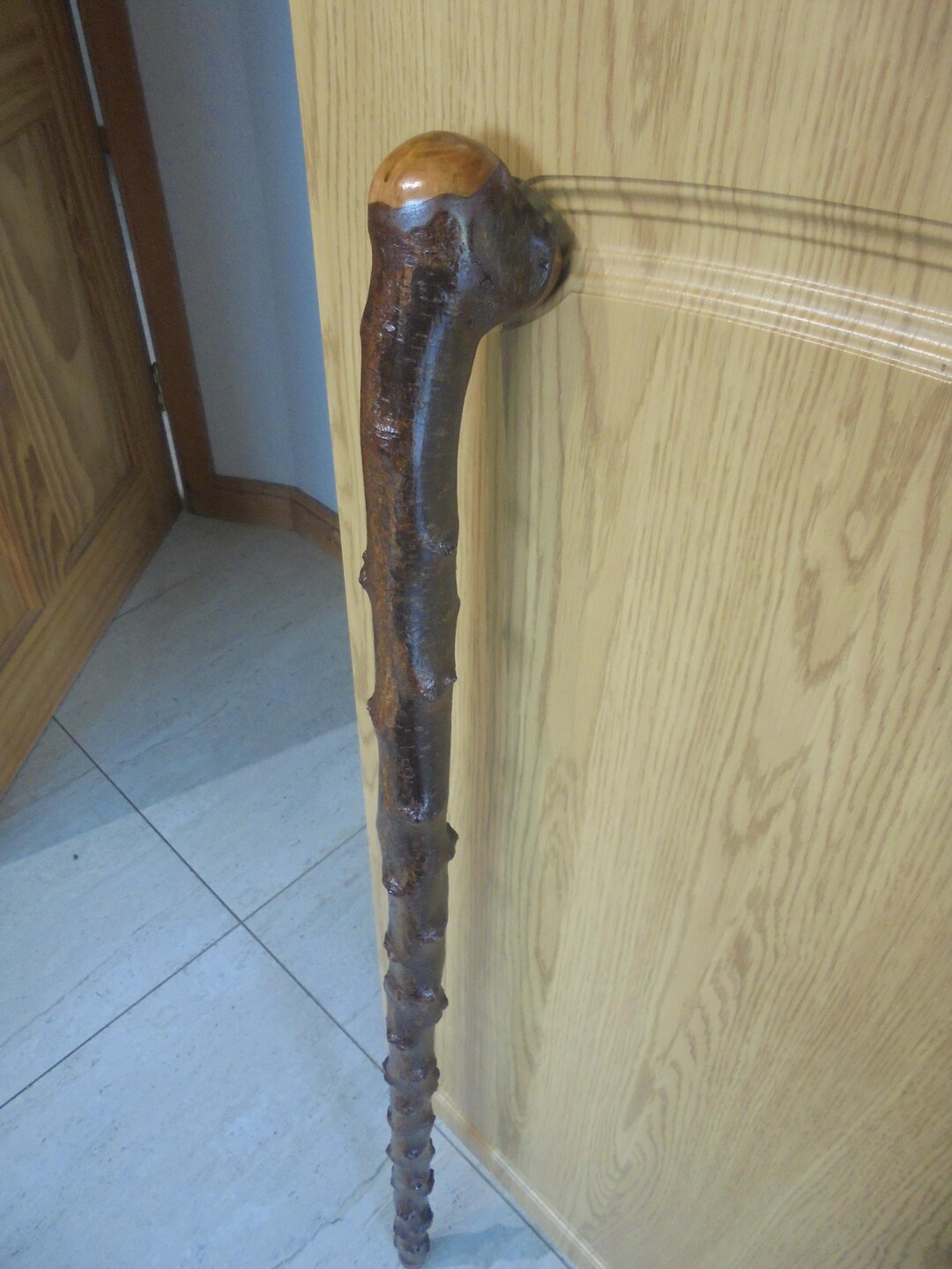 Irish Blackthorn Walking Stick, Cane. Handmade in Ireland. the Stick ...