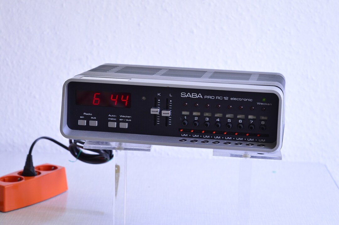 Saba Pro RC 12 Electronic / Saba Vintage Clock Radio / Clock Radio ...