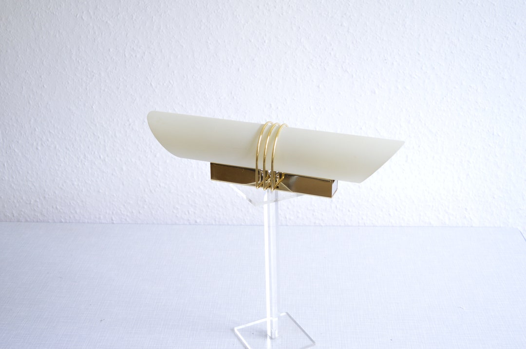 MAND / Wall Lamp / 2 Flame / Golden Lamp / Mid Century Design / Opal ...
