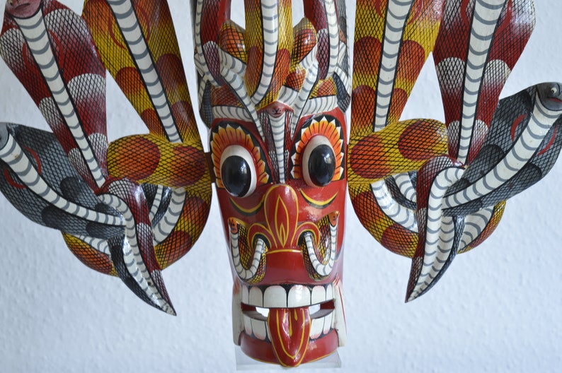 Traditional Wall Mask / Bali / Demon / Hand Carved / Pure - Etsy