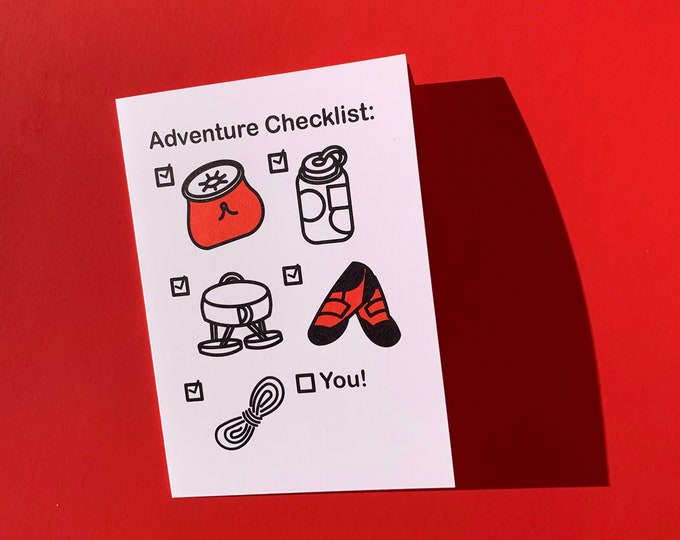 Adventure Checklist Bouldering Card for Rock Climbers, Climbing Gift ...