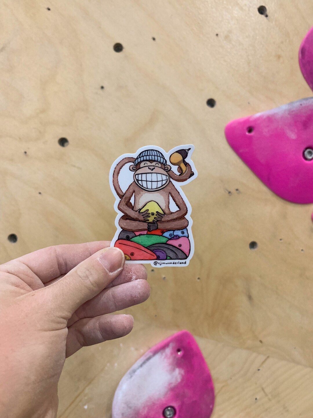 Monkey Climbing Sticker Route Setter Sticker Top Rope Sticker Trad ...